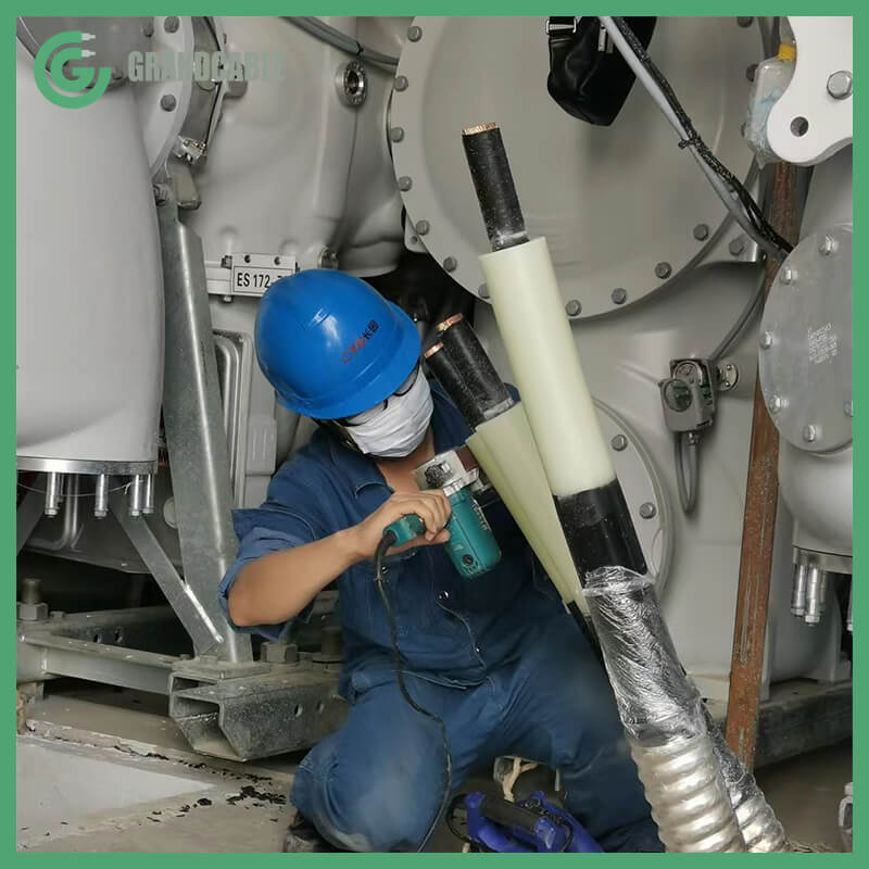 1C X 400 SQ MM CU / XLPE / CW / HDPE - 132 KV HV CABLE for 132kV ...