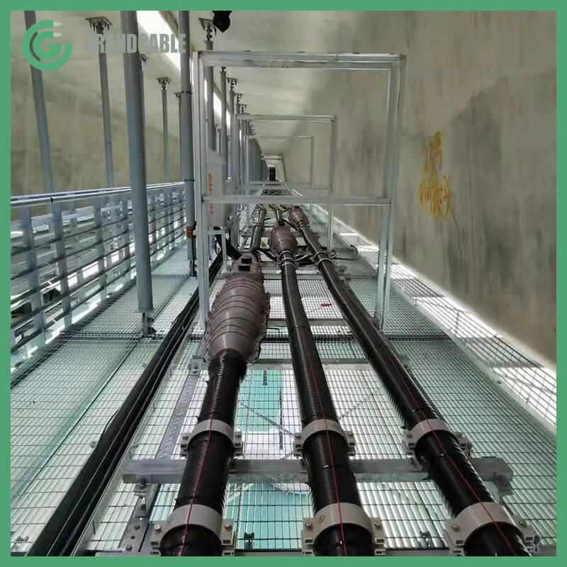 1000mm2 76/132kV 1C XLPE Al/XLPE/CWS/AL/PE aluminum cable IEC 60840 ...